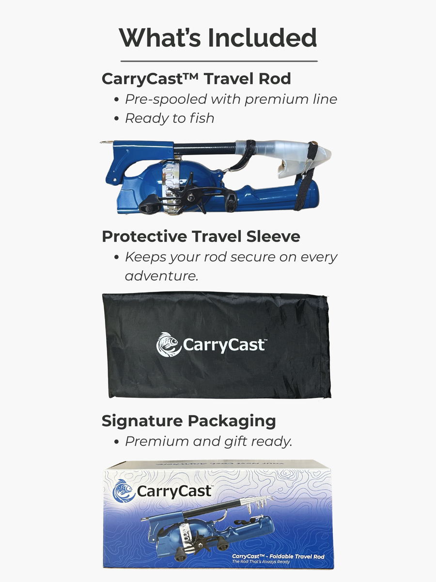 Foldable Fishing Rod | CarryCast™ Compact Travel Rod